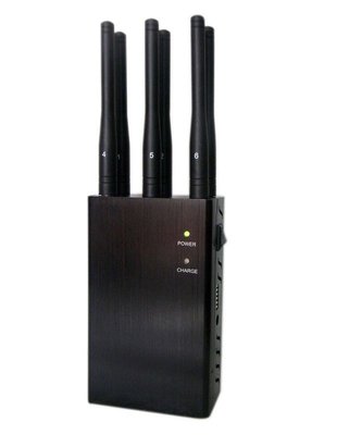 Jammer,Cellphone jammer, portable cellphone jammer,6 Antenna Portable 3G GPS WiFi Bluetooth Cellphone Jammer