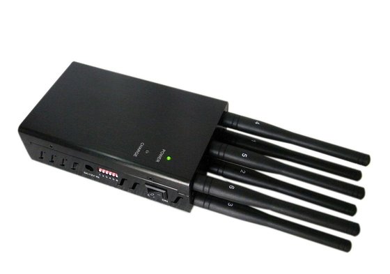Jammer,Cellphone jammer, portable cellphone jammer,6 Antenna Portable 3G GPS WiFi Bluetooth Cellphone Jammer