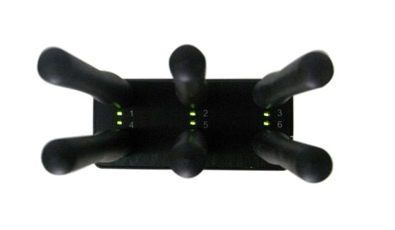 Jammer,Cellphone jammer, portable cellphone jammer,6 Antenna Portable 3G GPS WiFi Bluetooth Cellphone Jammer