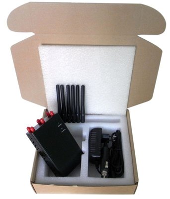 Jammer,Cellphone jammer, portable cellphone jammer,6 Antenna Portable 3G GPS WiFi Bluetooth Cellphone Jammer