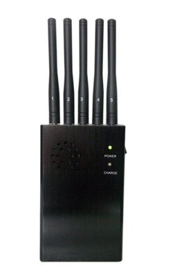 Jammer,Cellphone jammer, portable cellphone jammer3 W 5 Antennas Portable Cellphone /lojack /WIFI jammer with dip switch