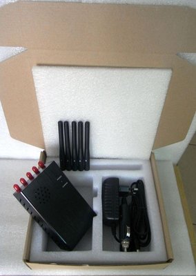 Jammer,Cellphone jammer, portable cellphone jammer3 W 5 Antennas Portable Cellphone /lojack /WIFI jammer with dip switch