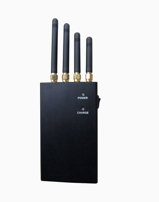Jammer,Cellphone jammer, portable cellphone jammer,4 Antenans 4W Portable GPS Cell Phone signal Jammer