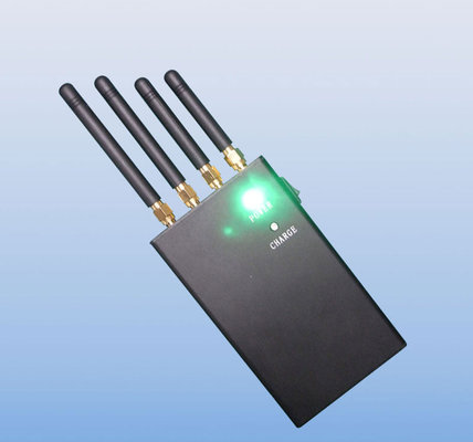 Jammer,Cellphone jammer, portable cellphone jammer,4 Antenans 4W Portable GPS Cell Phone signal Jammer
