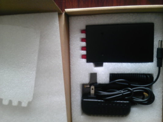 Jammer,Cellphone jammer, portable cellphone jammer,4 Antenans 4W Portable GPS Cell Phone signal Jammer
