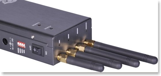 Jammer,Cellphone jammer,4 Antennas Portable Mobile Signal Jammer With Dip Switch