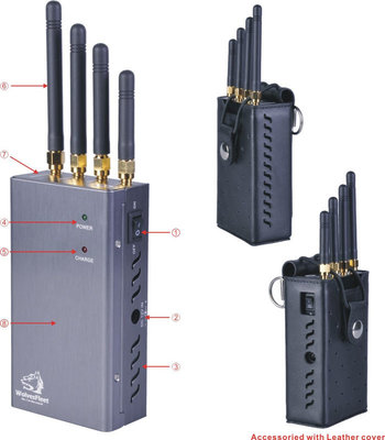 Jammer,Cellphone jammer, portable cellphone jammer,High Power Portable Signal Jammer for Cell Phone (CDMA GSM DCS PCS 3G