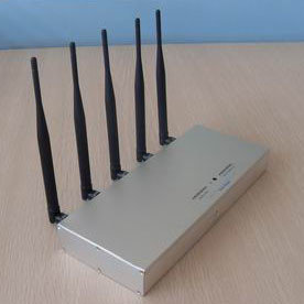 Jammer,Cellphone jammer, 5 Antenna Cell Phone Jammer with Remote Control (3G,GSM,CDMA,DCS)