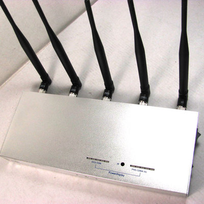 Jammer,Cellphone jammer, 5 Antenna Cell Phone Jammer with Remote Control (3G,GSM,CDMA,DCS)