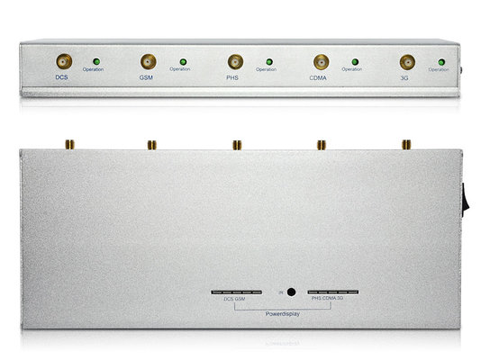 Jammer,Cellphone jammer, 5 Antenna Cell Phone Jammer with Remote Control (3G,GSM,CDMA,DCS)