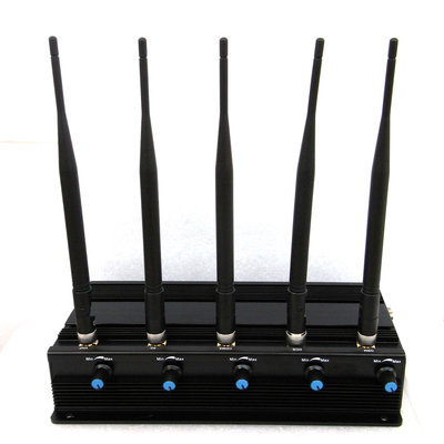 Jammer,Cellphone jammer, Adjustable 5 Antennas High power Cell Phone Jammer