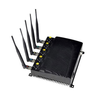 Jammer,Cellphone jammer, 5 Antenans 12 Watt Adjustable Cell phone jammer
