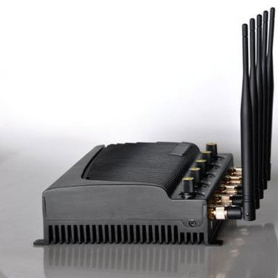 Jammer,Cellphone jammer, 5 Antenans 12 Watt Adjustable Cell phone jammer