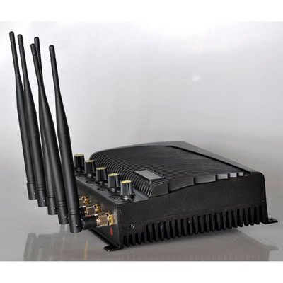 Jammer,Cellphone jammer, 5 Antenans 12 Watt Adjustable Cell phone jammer