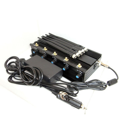 Jammer,Cellphone jammer, Adjustable 5 Antennas High power Cellphone +GPS+LOJACK Jammer