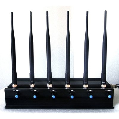 Jammer,Cellphone jammer, Adjustable 6 Antennas 15W High Power 3G/4G Cell phone Jammer ( 4G LTE + 4G Wimax)