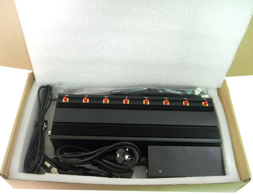 Jammer,Cellphone jammer,8 Antennas 20 watt High Power GPS/WiFi/VHF/UHF Cellphone Jammer