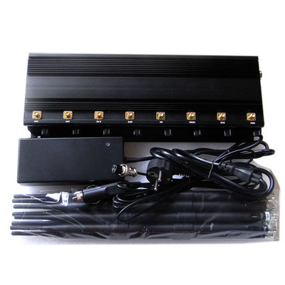 Jammer,Cellphone jammer,Adjustable 20 watt 8 Antennas Mobile Phone GPS WiFi Jammer UHF VHF LoJack Jammer