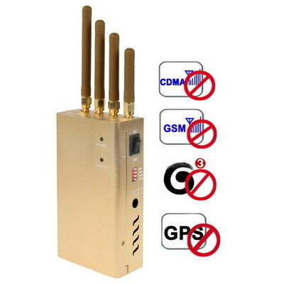 Jammer,Cellphone jammer, gps jammer,4 Antennas Portable CellPhone GPSL1 Signal Jammer With Dip Switch