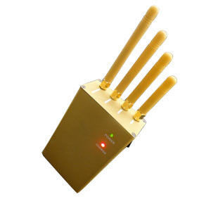 Jammer,Cellphone jammer, gps jammer,Golden Color 4 Antennas 3 watt Portable Cellphone GPS Jammer