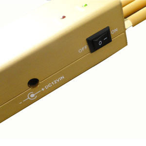 Jammer,Cellphone jammer, gps jammer,Golden Color 4 Antennas 3 watt Portable Cellphone GPS Jammer