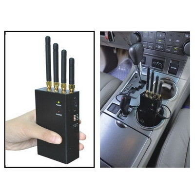 Jammer,Cellphone jammer,wifi  jammer,4 Antennas Portable Cell Phone and WIFI Jammer With Dip Switch