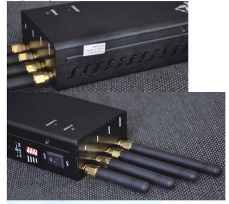 Jammer,Cellphone jammer,wifi  jammer,4 Antennas Portable Cell Phone and WIFI Jammer With Dip Switch