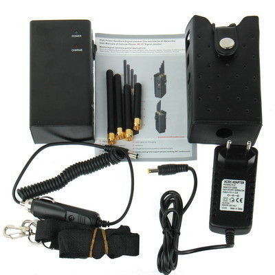 Jammer,Cellphone jammer,wifi  jammer,4 Antennas Portable Cell Phone and WIFI Jammer With Dip Switch