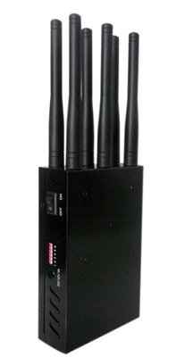 Jammer,Cellphone jammer, portable cellphone jammer,6 Antenna Portable 3G GPS WiFi Bluetooth Cellphone Jammer