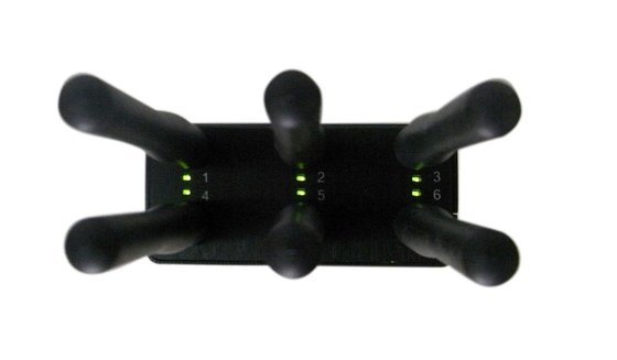 Jammer,Cellphone jammer, portable cellphone jammer,6 Antenna Portable 3G GPS WiFi Bluetooth Cellphone Jammer