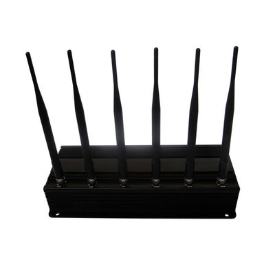Jammer,Cellphone jammer, 6 Antennas 15 watt High Power WiFi, VHF, UHF and Cell Phone Jammer