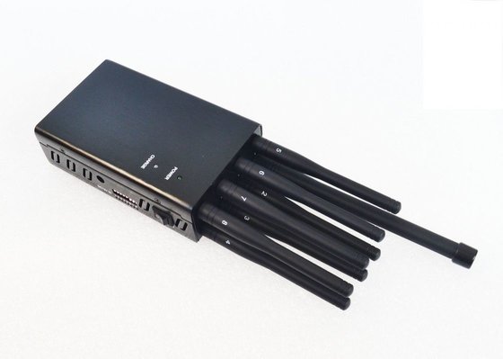 Jammer,Cellphone jammer, 4W High power 8 antennas portable CellPhone 3G 4G GPS WiFi Lojack Jammer