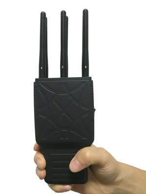 6 Antennas 2G 3G 4G Cell Phone Jammer  GPS  Jammer with Nylon Case