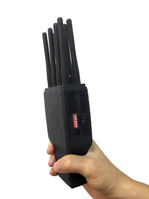 6 Antennas 2G 3G 4G Cell Phone Jammer  GPS  Jammer with Nylon Case