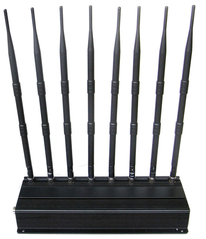 Jammer,Cellphone jammer,8 Antennas 20 watt High Power GPS/WiFi/VHF/UHF Cellphone Jammer