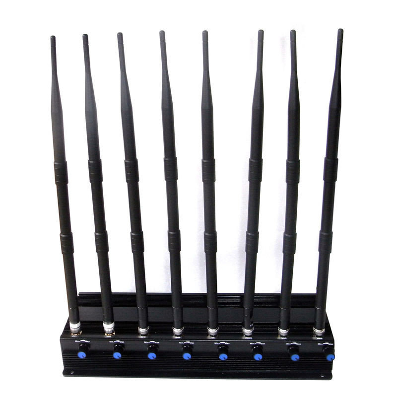 Jammer,Cellphone jammer,Adjustable 20 watt 8 Antennas 3G 4G Cellphone Jammer and UHF VHF Jammer