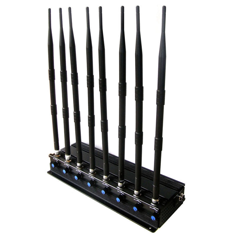Jammer,Cellphone jammer,Adjustable 20 watt 8 Antennas Mobile Phone GPS WiFi Jammer UHF VHF LoJack Jammer