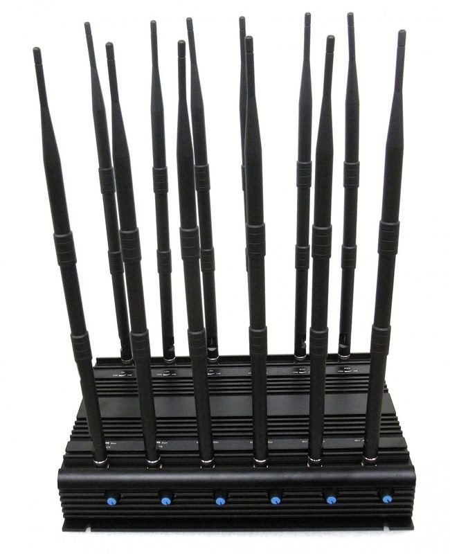 Jammer,Cellphone jammer,12 Antenna All Bands Cell Phone GPS WIFI VHF UHF 4G RF433 Jammer