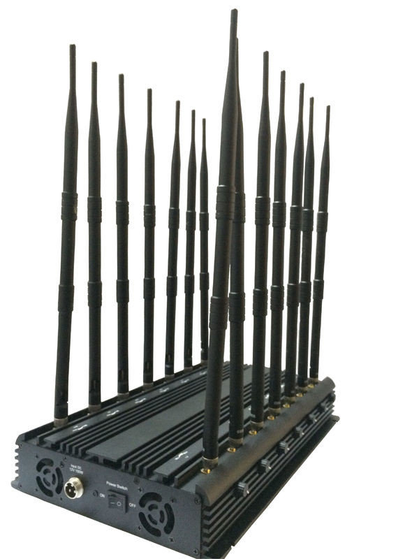 Jammer,Cellphone jammer,14 antennas GPS L1 L2 L5 WIFI VHF UHF 4G 315 433 Lojack Cell Phone Jammer