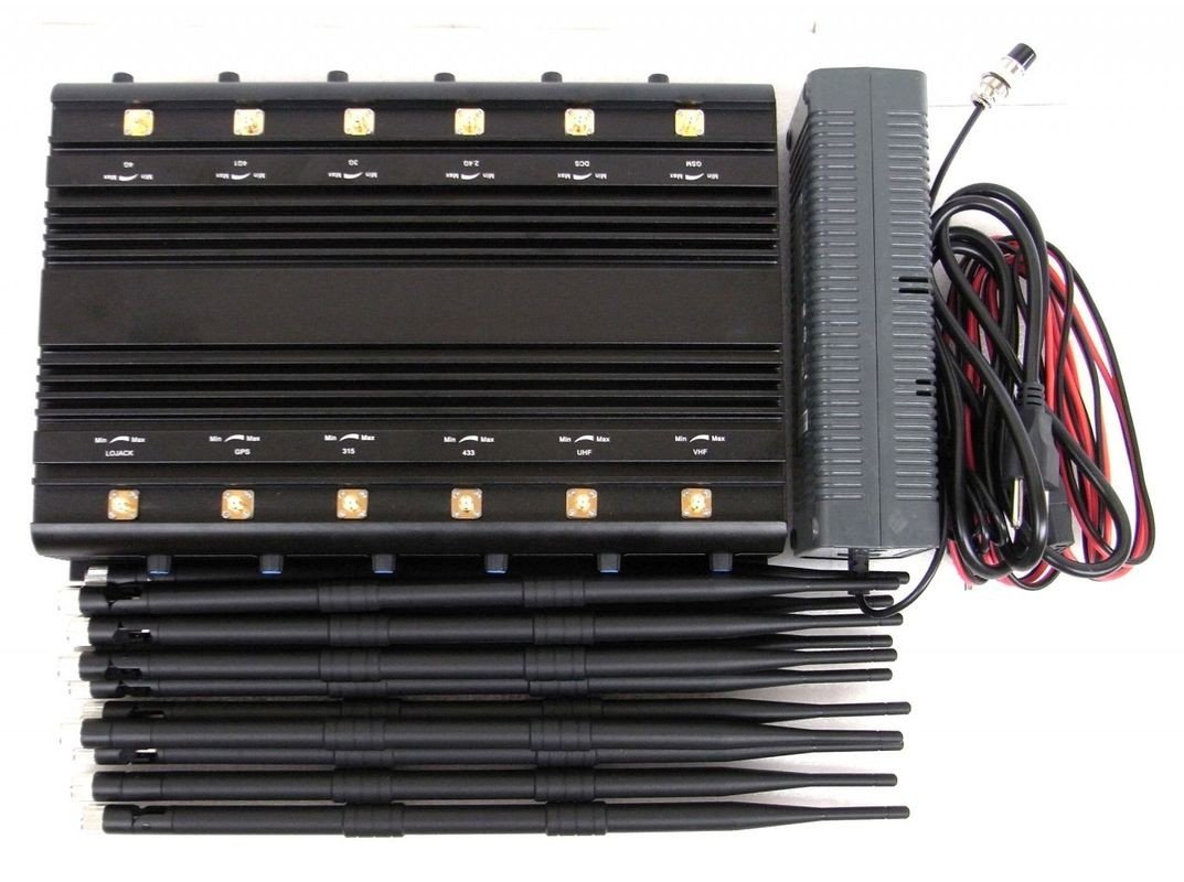 Jammer,Cellphone jammer,12 Antenna All Bands Cell Phone GPS WIFI VHF UHF 4G RF868 Jammer