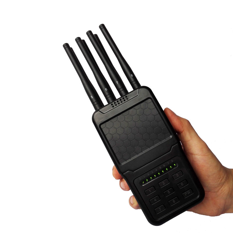 High Power 8 Antennas  portable Cellphone 5.8 Ghz  Cellphone Jammer Signal Blocker