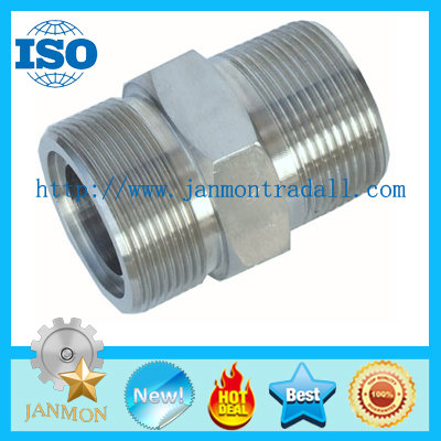 Stainless steel hydraulic pipe fittings,Stainless steel threading connecting end,Stainless steel threading connector