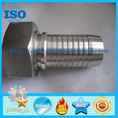 Stainless steel hydraulic pipe fittings,Stainless steel threading connecting end,Stainless steel threading connector