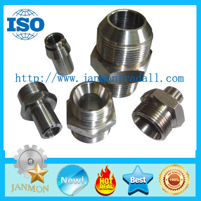 Stainless steel hydraulic pipe fittings,Stainless steel threading connecting end,Stainless steel threading connector