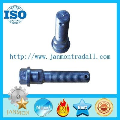 Hex head bolts with holes,Hex bolts with holes on head,High tensile bolts with holes,Bolts,Zinc plated hex flange bolt