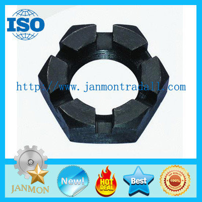 Hex Slotted / Castle Nuts,Hexagonal slotted nut,Hexagonal nylon insert nut,High tensile hexagonal nut,Grade 8.8 hex nut