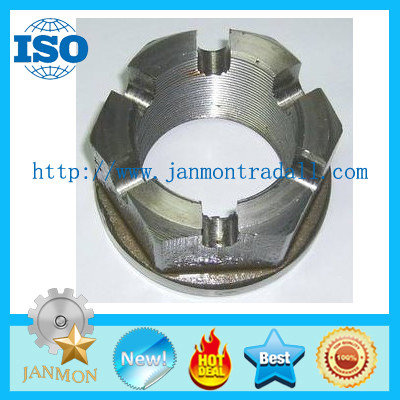 Hex Slotted / Castle Nuts,Black oxide castle nut,Black hex slotted nut,Black hex grooved nut,Black castle nut,Tractornut