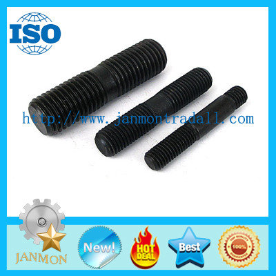 Zinc Plated Double End Stud,Black oxide double end stud,Grade 8.8 double end stud,Grade 10.9 double end bolt black oxide