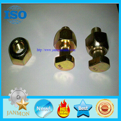 Front Bolt,Grade 10.9 black hex bolt,Truck bolt with nut,Grade 12.9 bolt with nut,Black hub wheel bolt with nut grade8.8