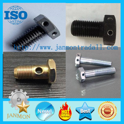 Bolt with hole, Bolt with Hole in Head ,Hex head bolts with holes,Hex bolts with holes,Zinc plated hex bolt grade 8.8 10